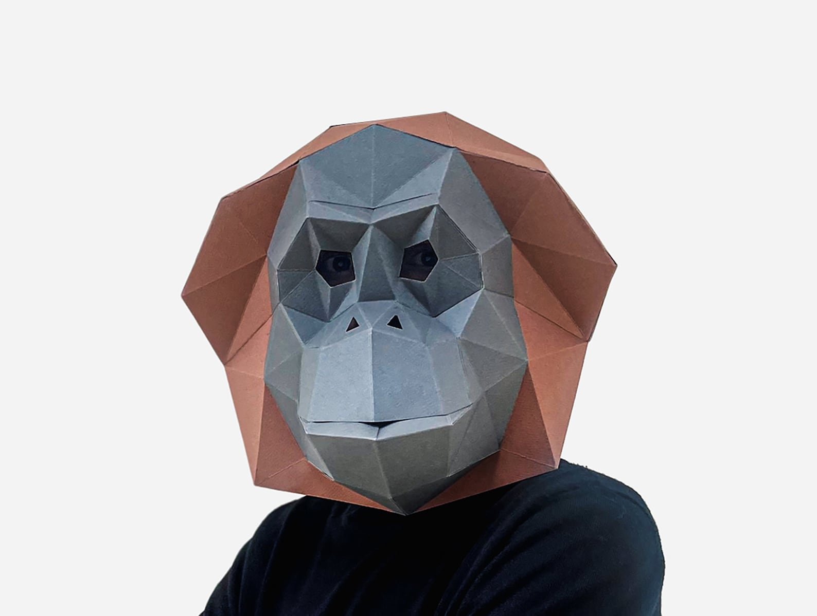 DIY Orangutan Mask Template Paper Craft Great Ape Mask DIY - Etsy