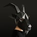 DIY Wolf Mask, Low Poly Paper Craft Template, Printable Wolf Mask ...