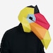 DIY Tropical Bird Mask, Printable Hornbill Mask, 3D Paper Craft ...