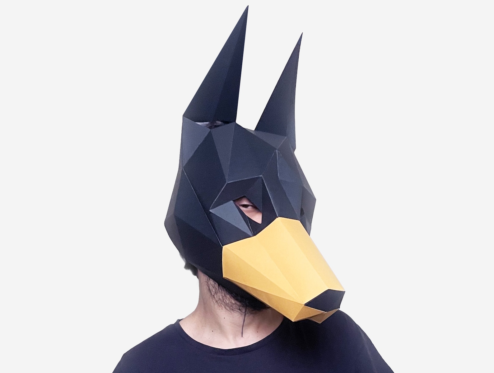 Dog Mask Doberman DIY Printable Animal Mask Instant Pdf - Etsy