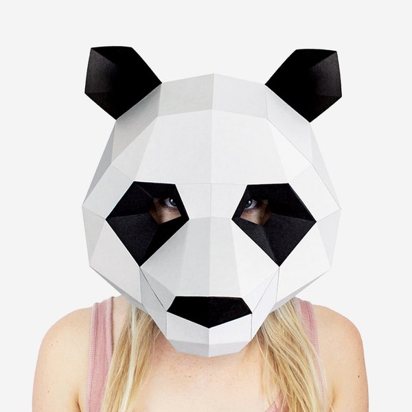 Panda Mask - Etsy