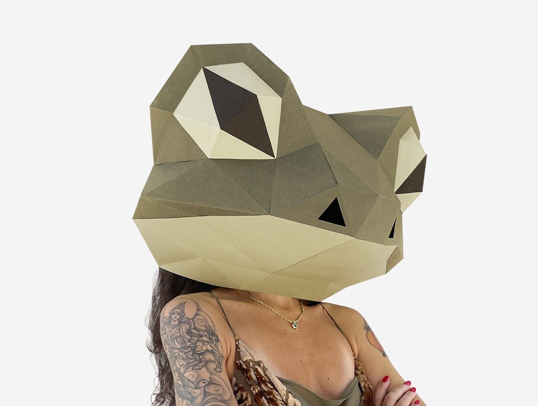 DIY Toad Mask Template Paper Craft DIY Printable Mask - Etsy Hong Kong