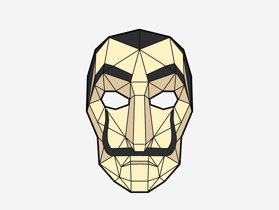 Salvador Dali Mask, DIY Printable Dali Head, Instant Pdf Download, DIY ...