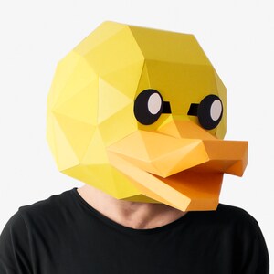 Rubber Duck Mask, Duck Costume , DIY Printable Halloween Mask, Instant ...