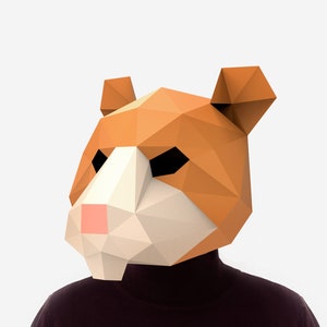 DIY Hamster Mask Template, Paper Craft, DIY Printable Mask, Instant Pdf ...
