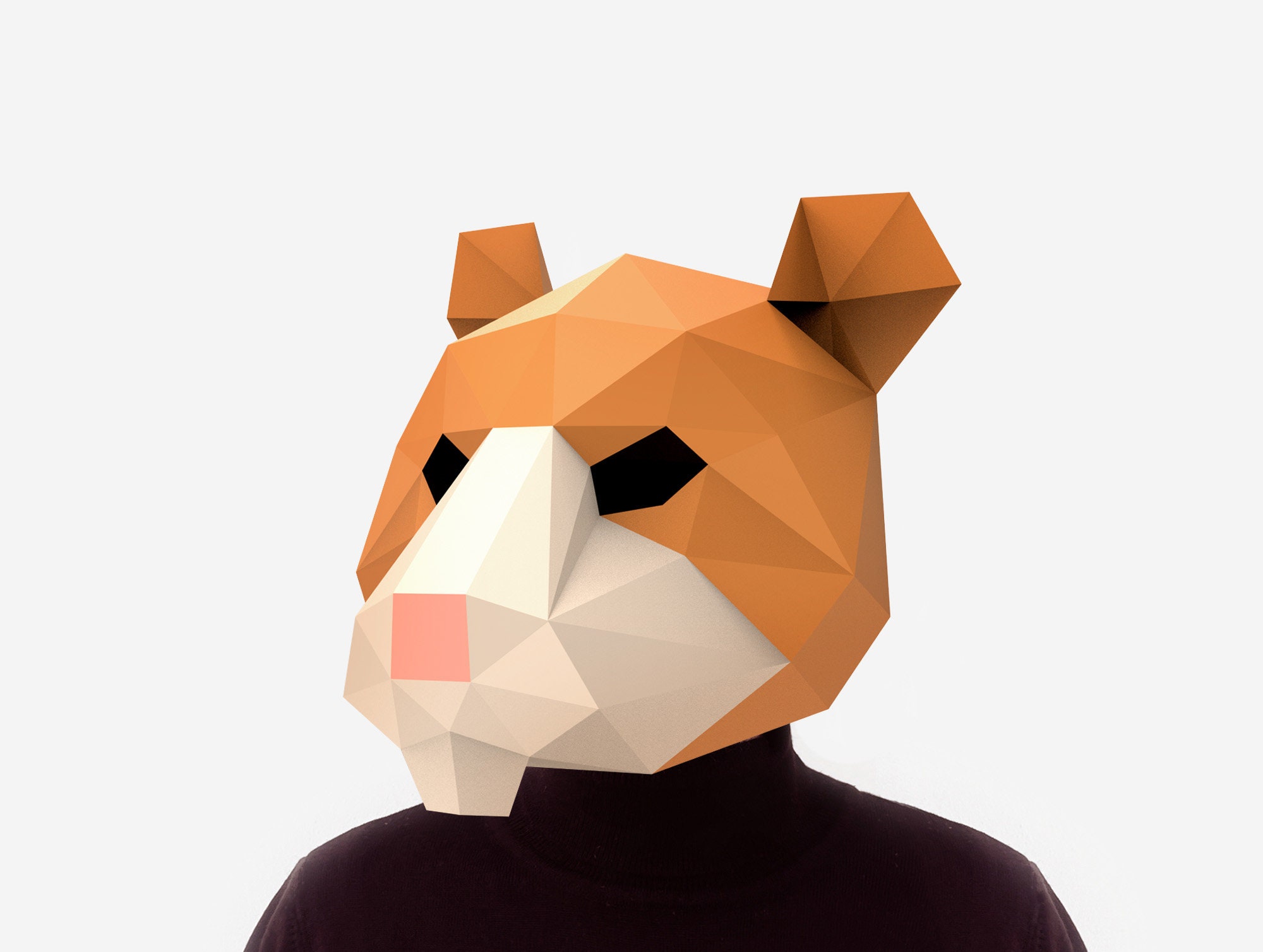 DIY Hamster Mask Template Paper Craft DIY Printable Mask - Etsy