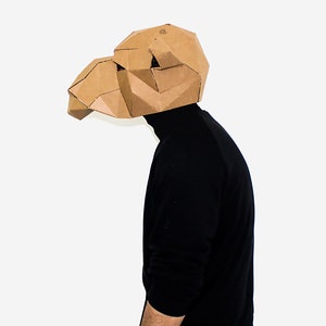 DIY Camel Mask, Paper Craft Template, Halloween Mask, Printable Animal ...