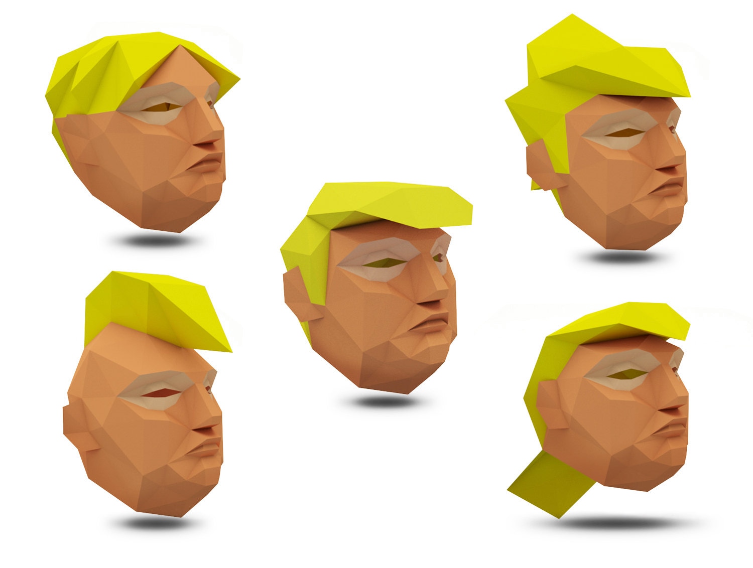 Donald Trump Mullet Mask, DIY Printable Paper Mask (PDF Download) - Etsy
