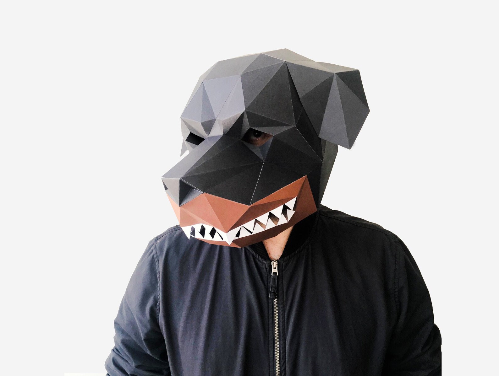 DIY Rottweiler Dog Paper Mask Paper Craft Template Dog Mask - Etsy