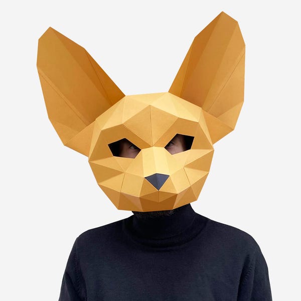 Therian Mask Fennec Fox - Etsy