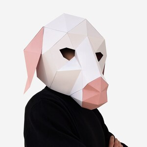 Cute Paper Sheep Mask Template, DIY Printable Lamb Mask, Instant Pdf ...
