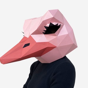 Printable Bird Mask, Ostrich Mask - DIY Costume for Kids and Adults ...