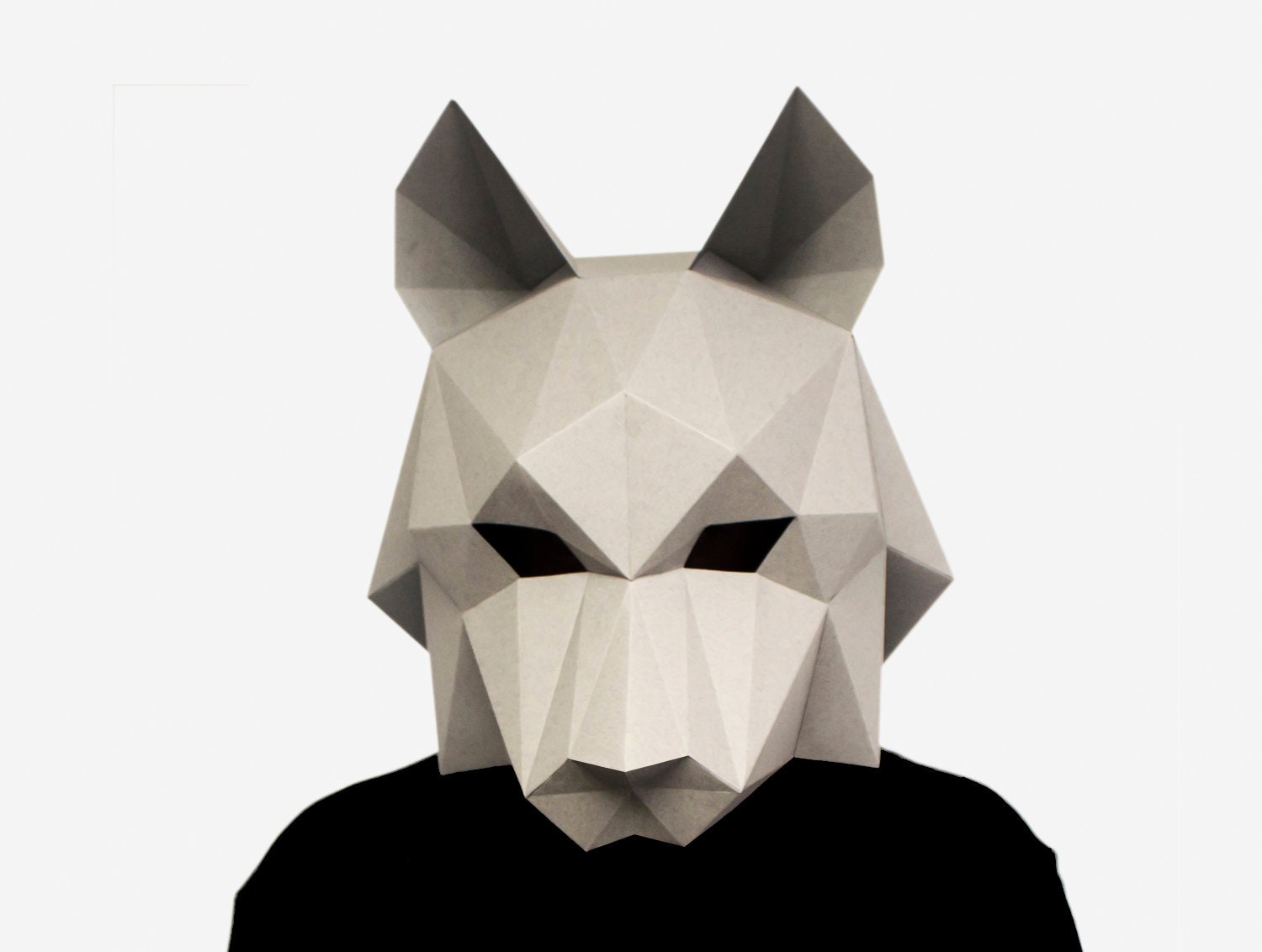 Dire Wolf Mask Wolf Mask Paper Craft Template Halloween - Etsy