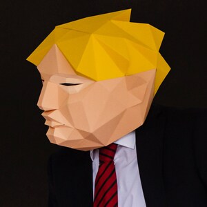 Donald Trump Mask With a Bowl Cut, DIY Trump Head, Instant Pdf Download ...