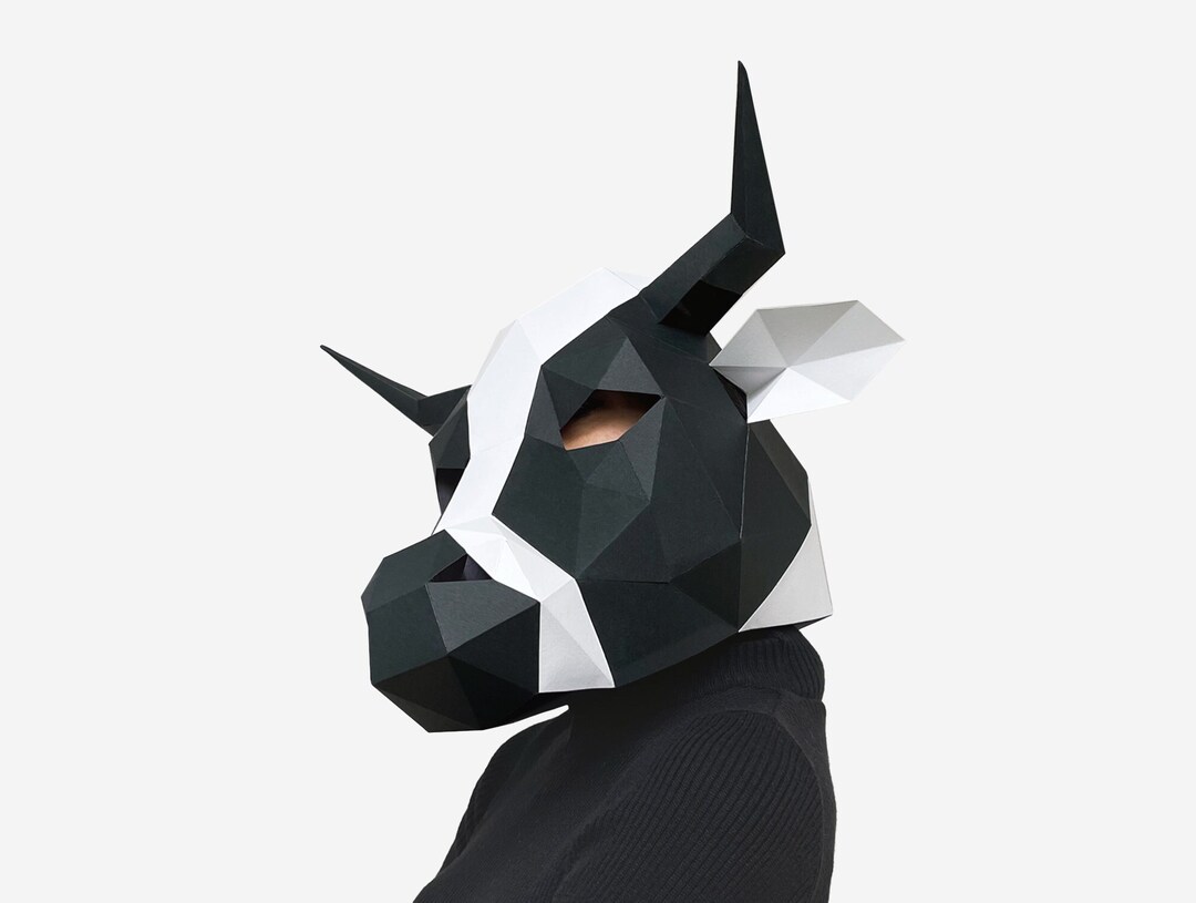 DIY Cow Mask - DIY Craft for Kids and Adults, Printable Cosplay Animal ...