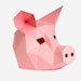 Pig Mask, Pig Paper Craft Template, DIY Printable Animal Mask, Instant ...