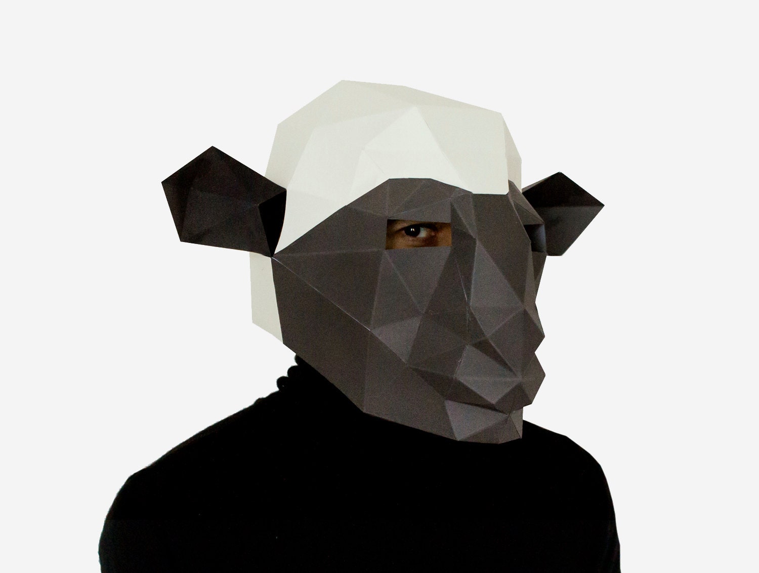 DIY Sheep Mask Paper Craft Template Halloween Mask | Etsy