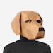 Labrador Mask, Dog Paper Craft Template, DIY Printable Animal Mask ...
