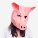 Pig Mask, Pig Paper Craft Template, DIY Printable Animal Mask, Instant ...