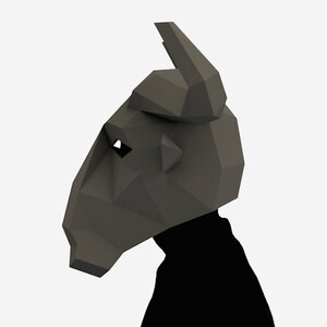Wildebeest Mask, Gnu Mask, DIY Printable Animal Mask, Instant Pdf ...