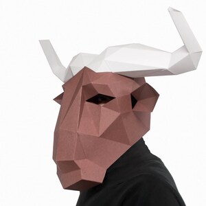 Wildebeest Mask, Gnu Mask, DIY Printable Animal Mask, Instant Pdf ...