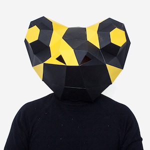 DIY Salamander Mask, 3D Low Poly Paper Craft (instant PDF Download) - Etsy
