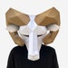 DIY Ram Mask Template, Paper Craft, DIY Printable Mask, Instant Pdf ...