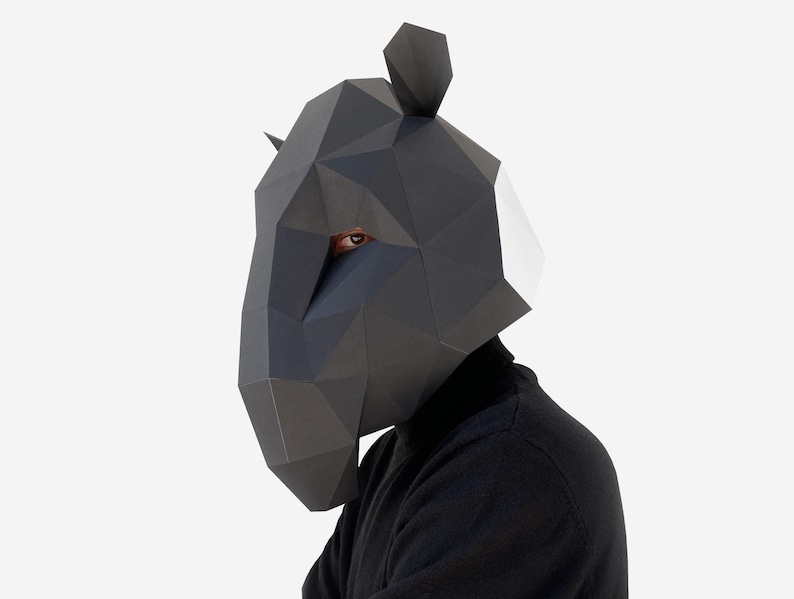 DIY Low Poly Tapir Mask, Printable Cosplay Mask (digital Download) - Etsy