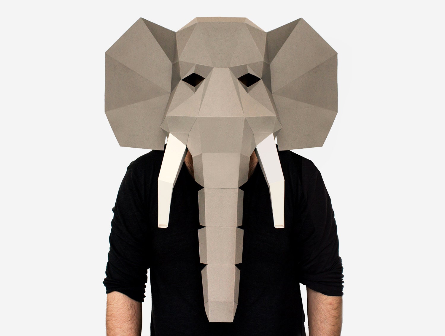 DIY Elephant Mask Template Elephant Paper Craft Template DIY | Etsy
