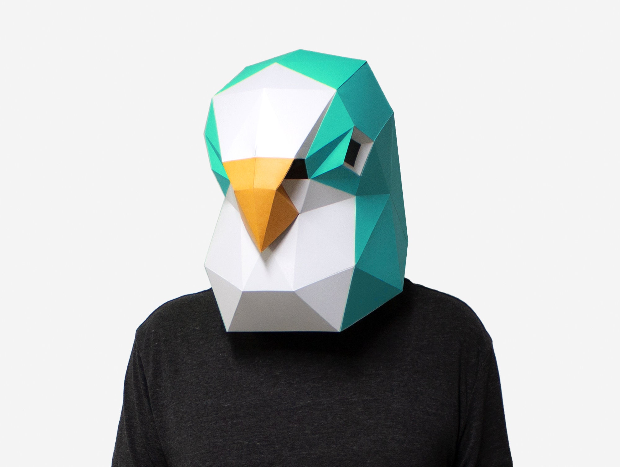 DIY Budgie Mask Bird Mask 3D Paper Craft Template Halloween - Etsy