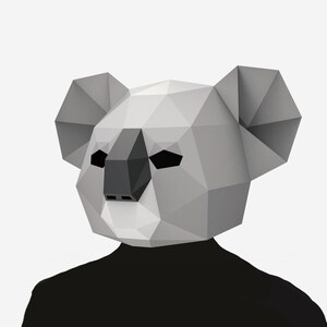 Cute Koala Mask, Koala Bear Paper Craft Template, DIY Printable Animal ...