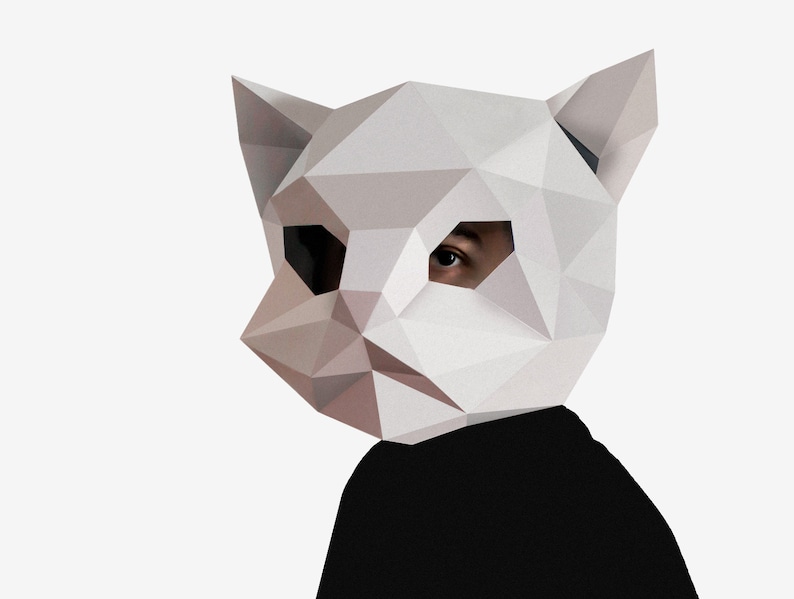 DIY Cat Mask Template Paper Craft Kitten Mask DIY Printable | Etsy