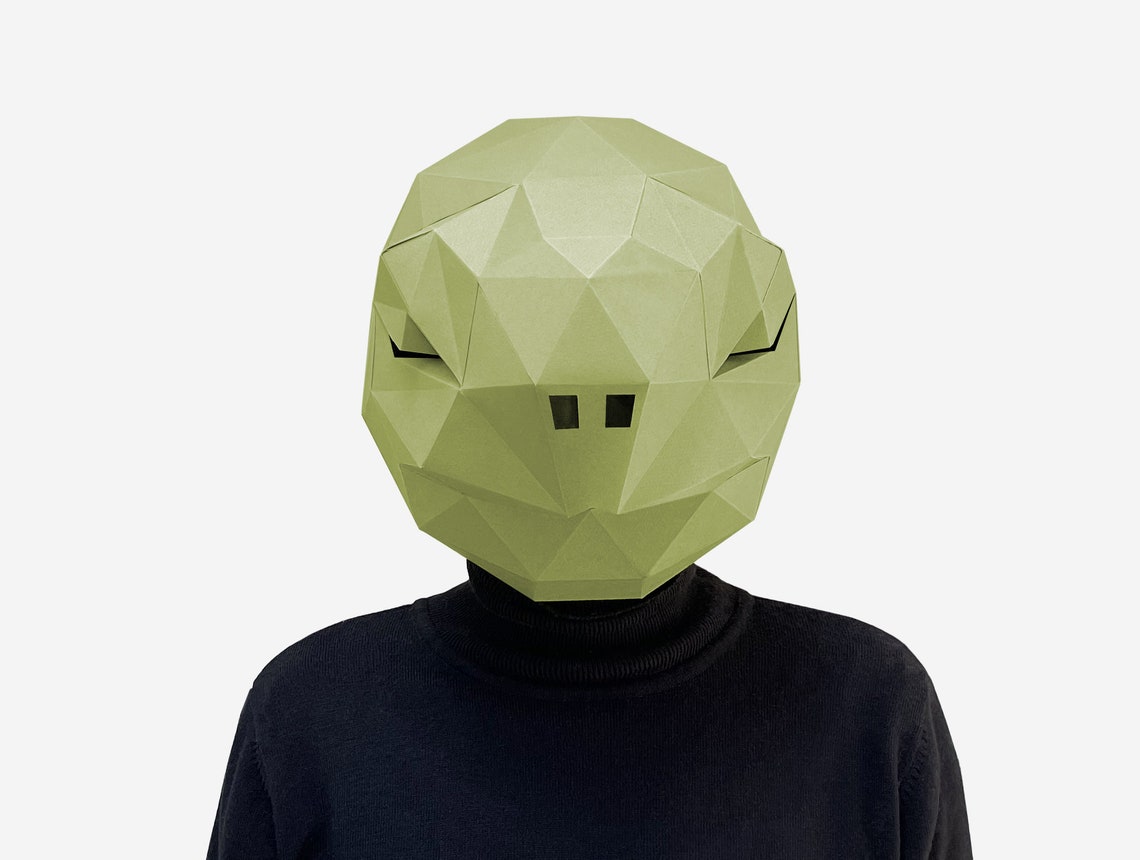 Turtle Mask, Tortoise Paper Craft Template, DIY Printable Animal Mask ...