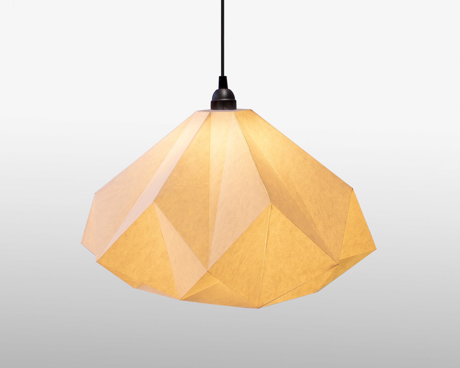 Beautiful Origami Lamp Shade, DIY Paper Lampshade "kami1", Home Decor ...