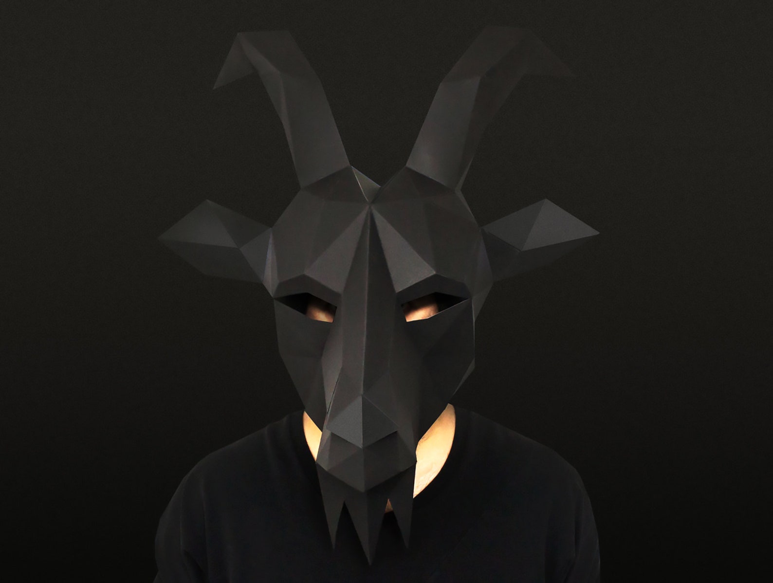 Black Phillip Goat Mask Halloween Mask Paper Mask DIY - Etsy Australia