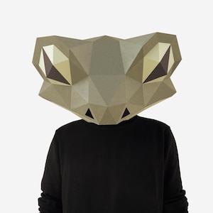 DIY Low Poly Toad Mask Template, Printable Paper Craft (PDF Download ...