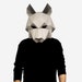 Dire Wolf Mask Wolf Mask Paper Craft Template Halloween - Etsy Canada