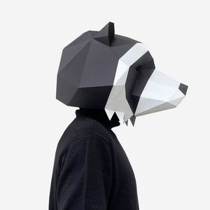 Racoon Mask, Paper Craft Template, DIY Printable Racoon Animal Mask ...