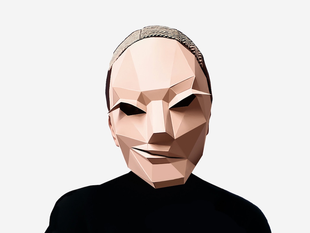 Diva Mask, Grinning Human Face Mask, Halloween Mask, Masquerade Mask ...