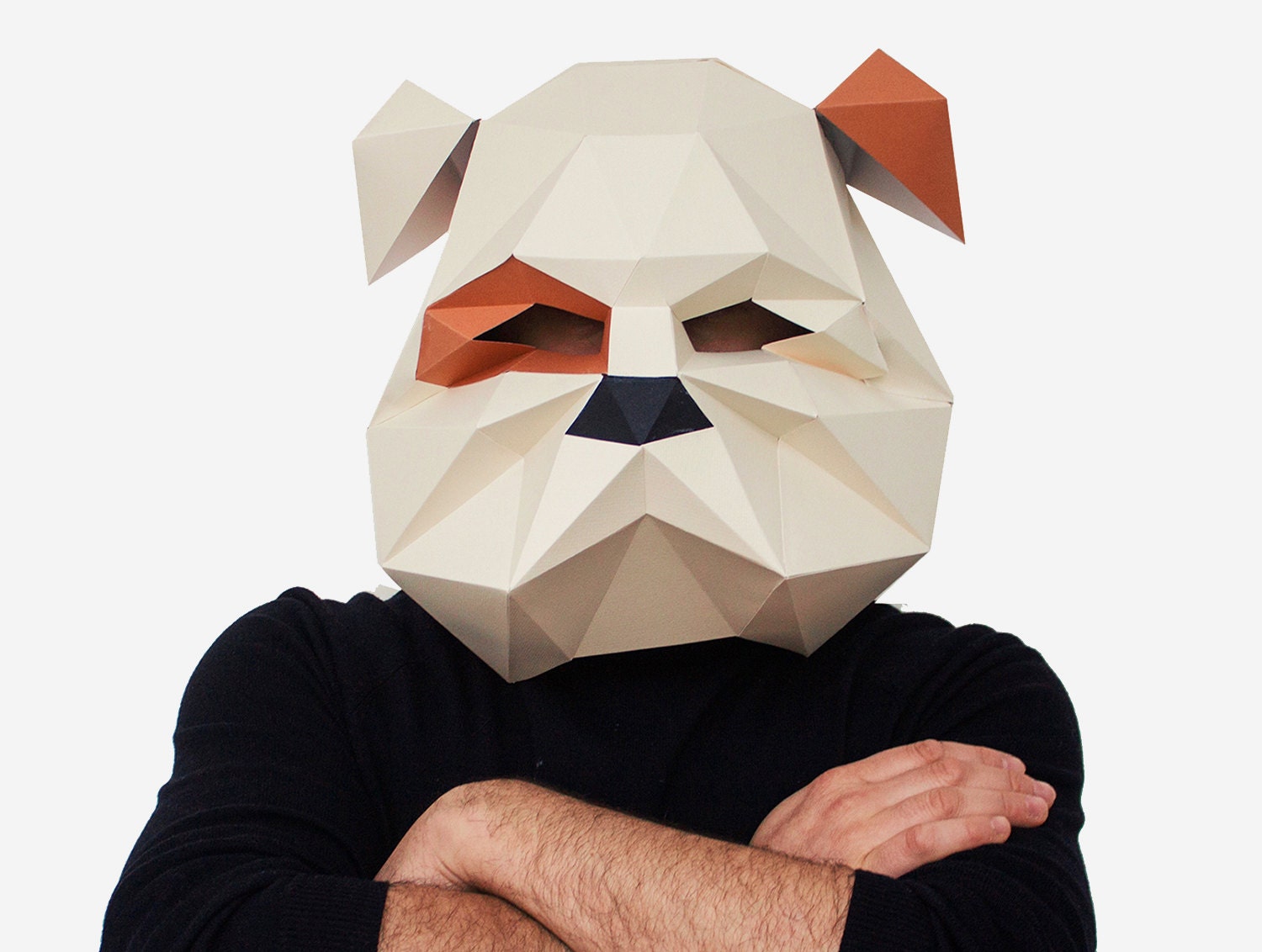 Dog Pack Costume Mask, DIY Printable Animal Head, Instant Pdf Download ...