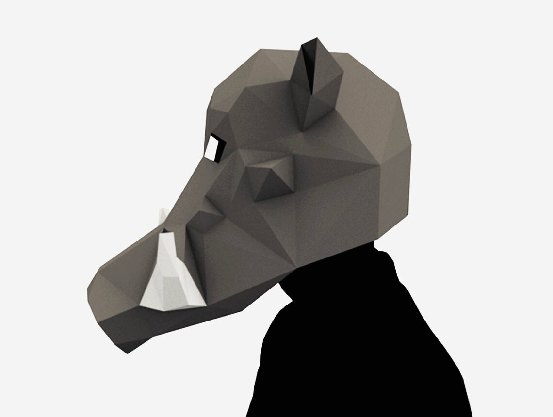 DIY Warthog Mask Wild Boar Mask Paper Craft Template | Etsy