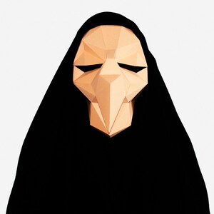 Witch Mask, Witch Costume, 3D Paper Craft Template, Halloween Mask ...