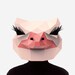Low Poly Ostrich Mask – DIY Paper Craft Safari Animal Costume (digital ...