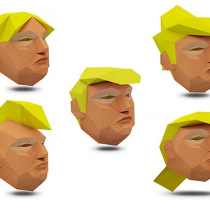 Donald Trump Mask, Politician Mask, DIY Donald Trump Paper Mask, Donald ...