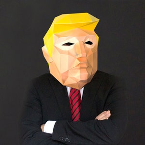 Donald Trump Mask, Politician Mask, DIY Donald Trump Paper Mask, Donald ...