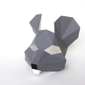 DIY Low Poly Mouse Mask, Kids Halloween Costume (PDF Pattern) - Etsy