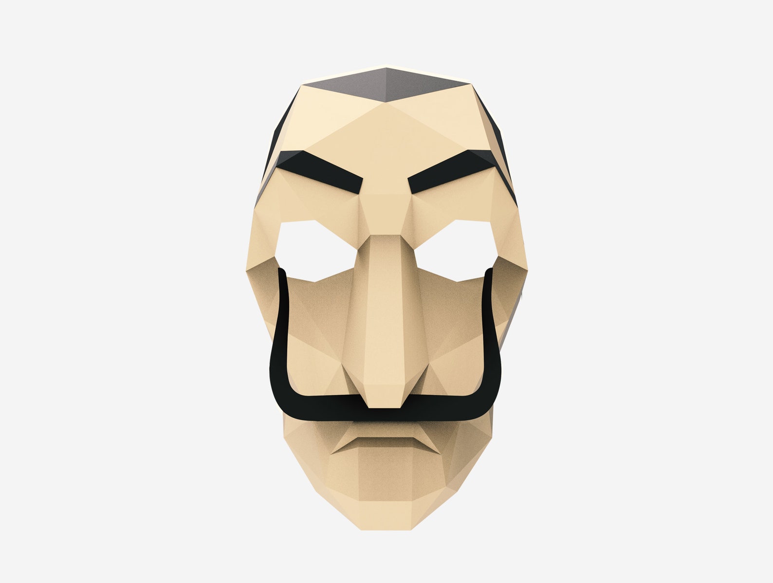 Salvador Dali Mask, DIY Printable Dali Head, Instant Pdf Download, DIY ...