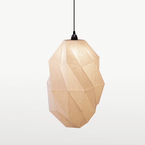 Origami II Paper Lamp Shade Printable Lampshade Papercraft - Etsy