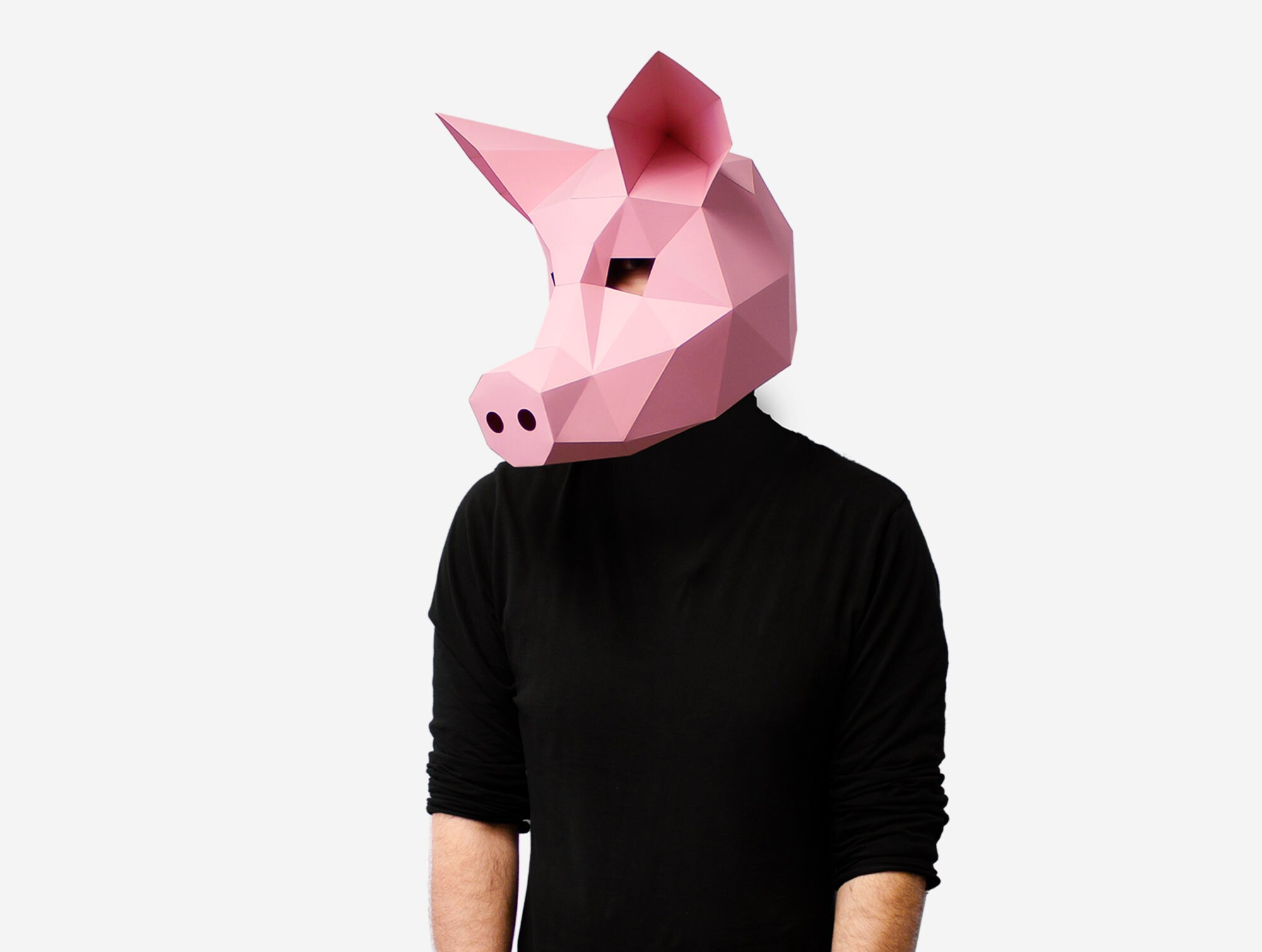 Pig Mask Pig Paper Craft Template DIY Printable Animal Mask - Etsy Canada