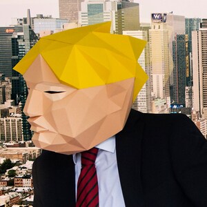 Donald Trump Mask With a Bowl Cut, DIY Trump Head, Instant Pdf Download ...